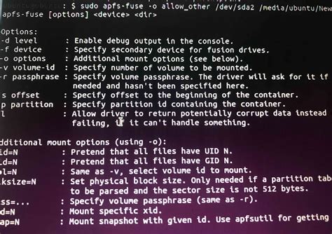 How Do I Use Apfs Fuse To Mount A Mac Hard Drive Using An Ubuntu Live Session Ask Ubuntu