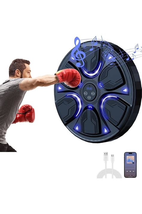 En Sİga Boks Spor Ekipmanı Akıllı Boks Standı Müzikli Boks Makinesi Eldivenli Yetişkin Çocuk