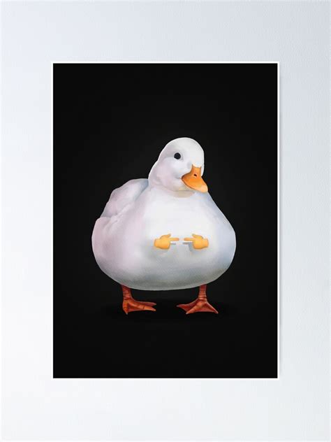 Cute Duck Meme Poster For Sale By Mashz Redbubble