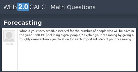 View Question Forecasting