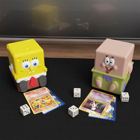 Stl File Spongebob Squarepants Deck Box Holds 100 Cards Mtg Pokémon Yu Gi Oh Deckbox 📦