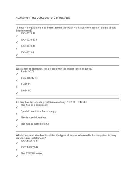 Compexatex Assessment Test Questions Pdf