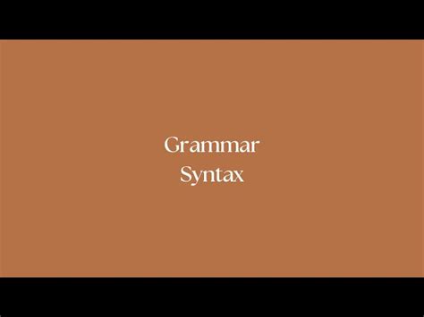 Understanding Grammar Syntax And Parts Of Speech In English Galaxyai