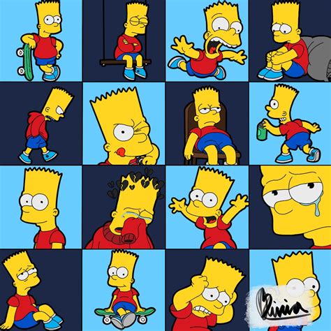 Bart Simpson Facing Forward Simpson Faces Simpsons Expressions Bart