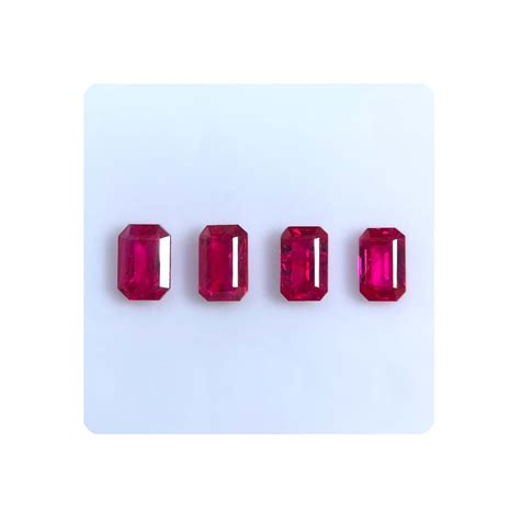 2 94 Cts Burmese Ruby Set World Corundum