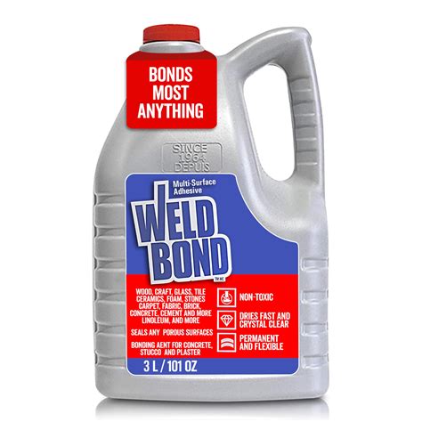 Weldbond Glue Bonds Most Anything 3l 101 Oz Non Toxic Adhesive Glue