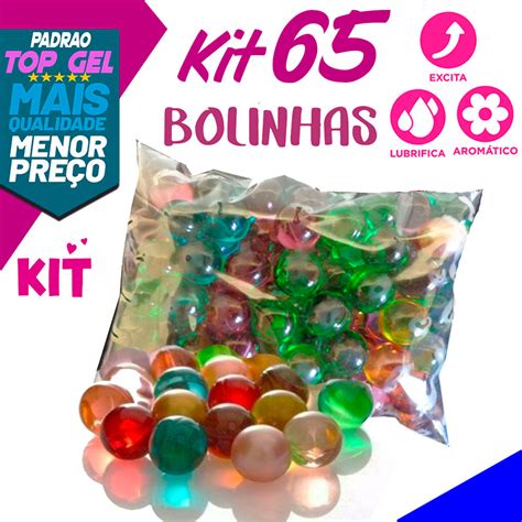 Kit Sex Shop 65 Bolinhas Sexy Produtos Eróticos Lubrificante Intimo