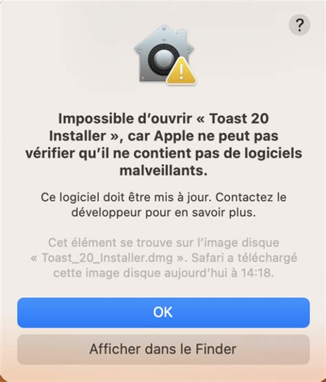 Troubleshooting Roxio Toast Installation Issue Apple Unable To Verify For Malicious Software