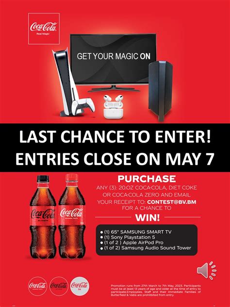 Coca Cola Promotion March 2023 Poster Final Week Butterfield And Vallis