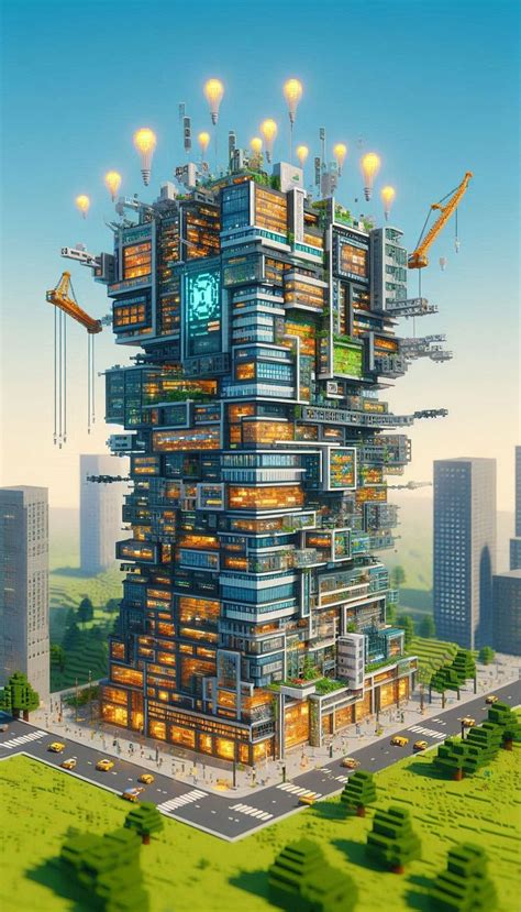 Pin By Hammad Faizvi On Project Ideas Cyberpunk City Minecraft