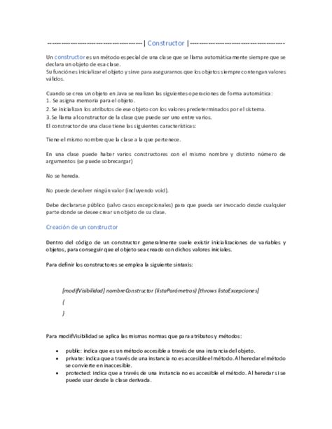 Doc Constructor And Getter Y Setter Poo