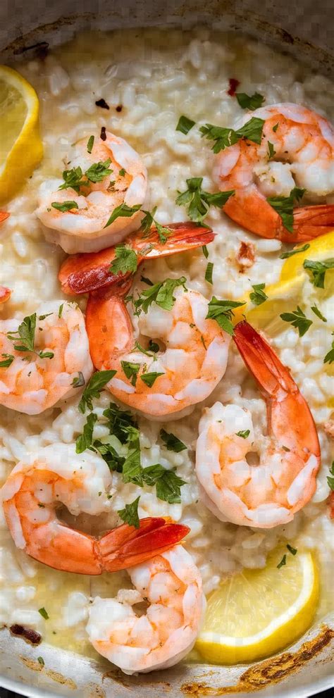 Almafi Style Lemon Shrimp Risotto Recipe Flavorful Italy