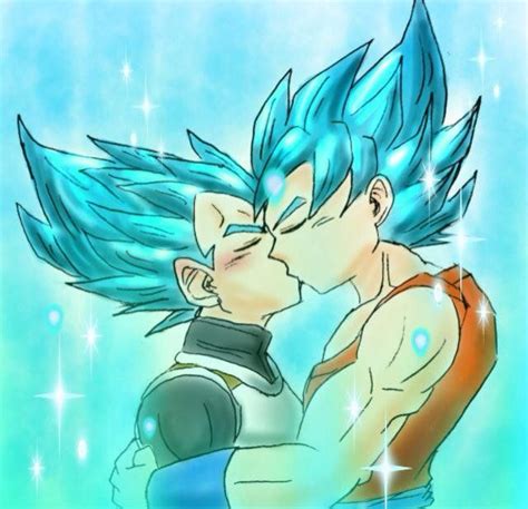 Goku And Vegeta Kissing
