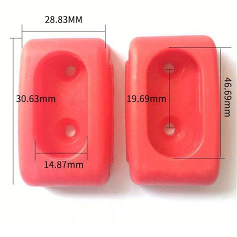 2 Pcs Clothes Rail Rod Plastic Bracket Wall Mounte Grandado