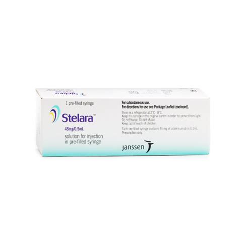 Stelara 45 Mg 05 Ml Ustekinumab Prefilled Syringe For Sc Injection