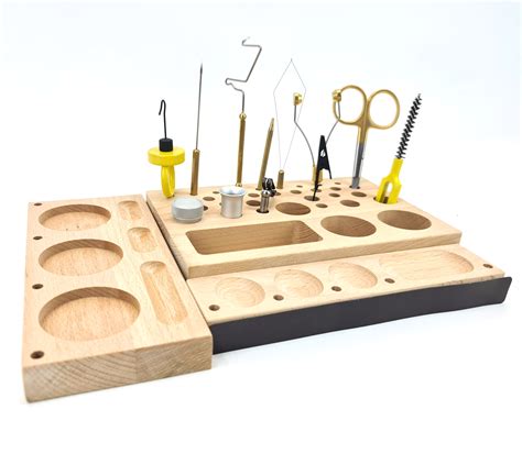 Stillwater Wooden Super Deluxe Fly Tying Tool Organiser Glasgow