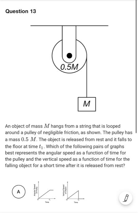 Solved M An Object Of Mass M Hangs From A String That Is