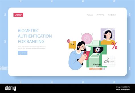 Biometric Authentication Concept Secure User Verification For Digital Banking With Facial And