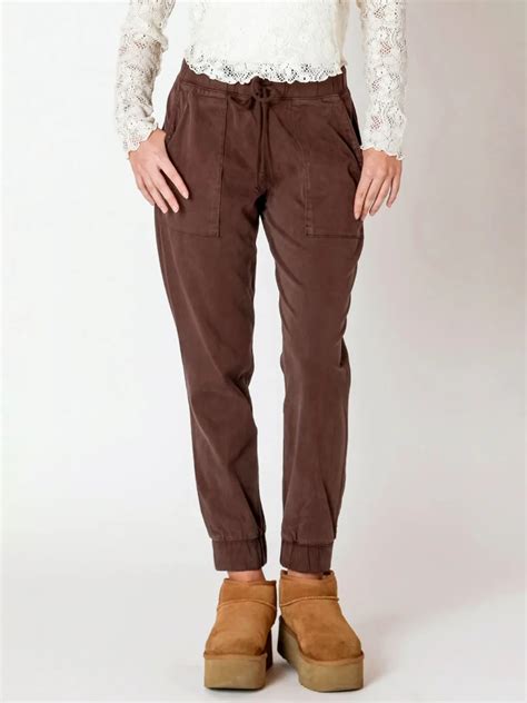 Pantalon Jogger Dex 2622717d Brun En Tencel