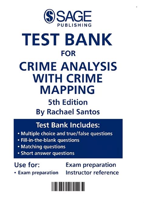 Crime Analysis With Crime Mapping 5th Edition Test Bank By Rachel