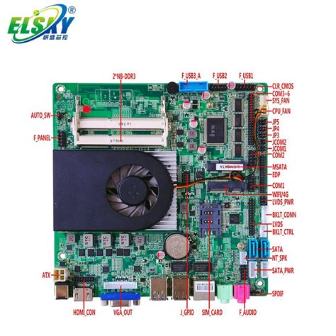 Elsky 7th Gen Compatible 6COM Mini Itx Motherboard Motherboard And Mini Itx Price