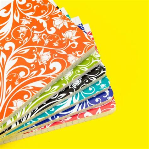 80 Ct 5 X 7 Floral Poly Cover Personal Composition Book 48 Pack