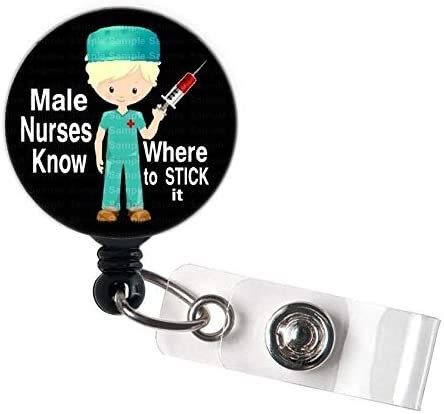 Badge Reel Retractable Badge Holder Funny Nurse Badge Reel Wish