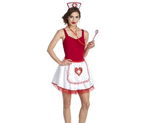Sexy Nurse Costume Kit With Skirt Headband And Stet Gem