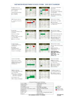 East Baton Rouge Parish School System 2018 2019 … 2019 Calendar