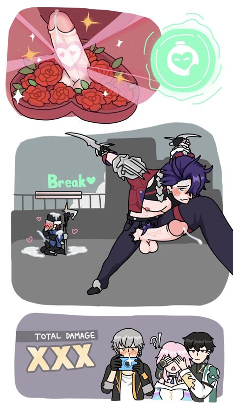 Rule 34 1girls 3boys Big Penis Caelus Honkai Star Rail Comedy