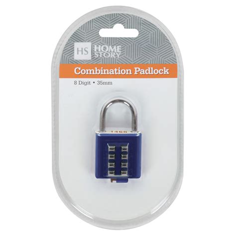 Combination Padlock 35mm 8 Digit 1s National Stationery