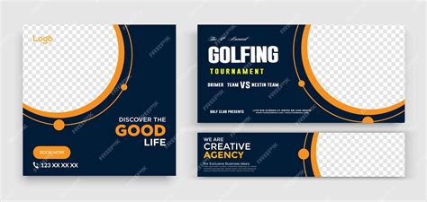 A Set Of Logos For Sport Life Premium Vector