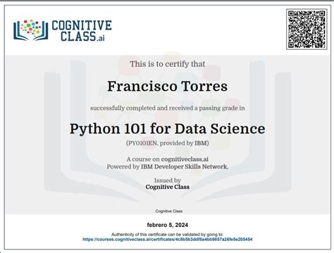 Francisco Torres On Linkedin Python Cognitiveclass Ibm