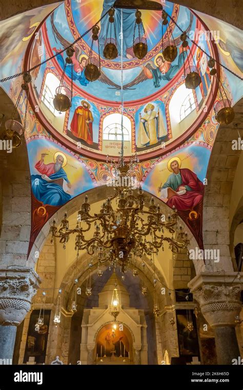 Israel Jerusalem Church Of The Holy Sepulchre Interior Armenian