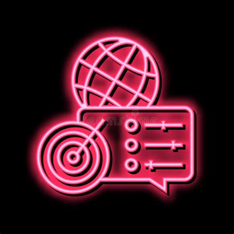 Optimization Of Supply Chains Neon Glow Icon Illustration Stock Vector