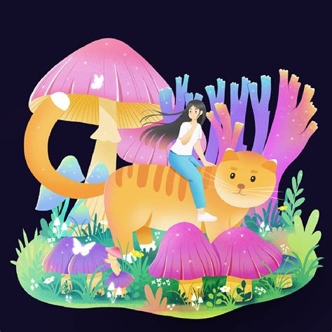 一人一猫系列豆豆龙ing 站酷zcool