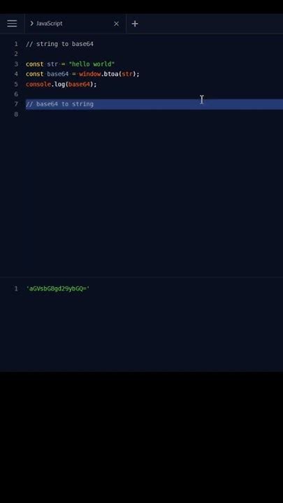 String To Base64 Javascript Javascript Nodejs Programming Tricks