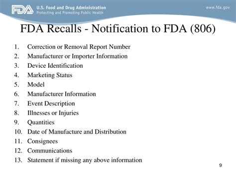Ppt Fda Recalls Det Do Organization Powerpoint Presentation Free