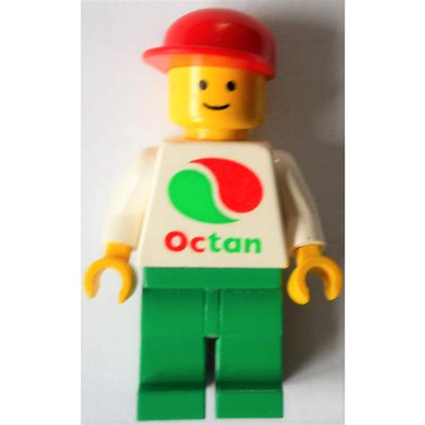 Lego Octan Worker With White Shirt With Large Octan Logo Minifigure
