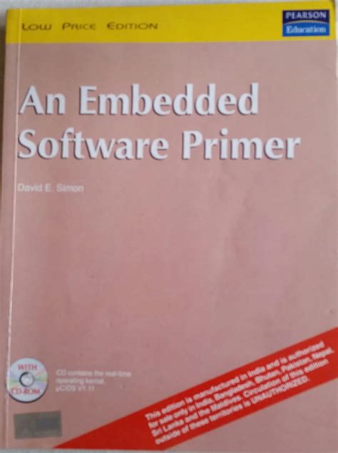Buy An Embedded Software Primer By David E Simon Book