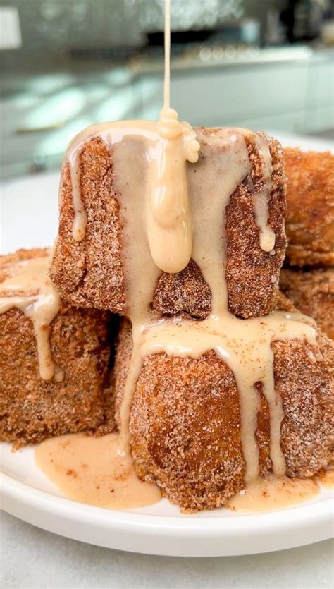 Peach Cobbler French Toast Bites Bad Batch Baking Restaurant