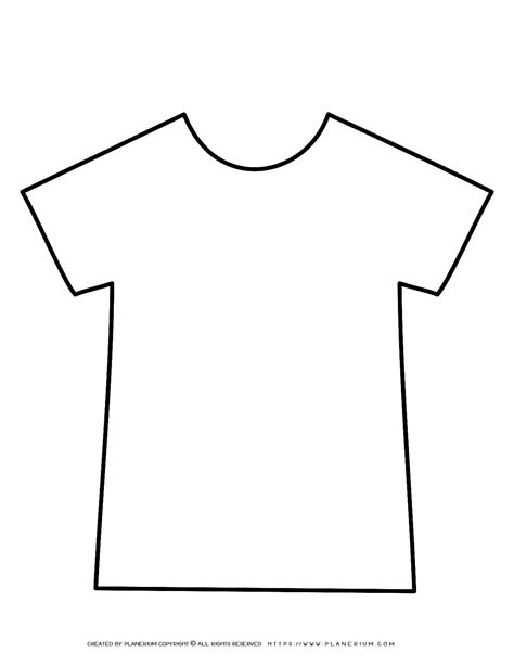 Printable Blank T Shirt Template