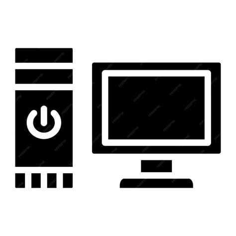 Premium Vector Workstation Icon Style
