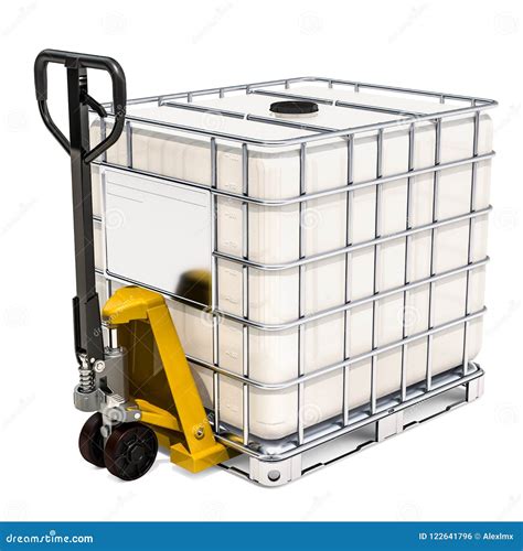 Ibc Intermediate Bulk Container Tank For Liquids Fluid Water Storage Reservoir Contour Outline