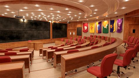 Business School Classroom 3d Render Digital Art By Clacydarch