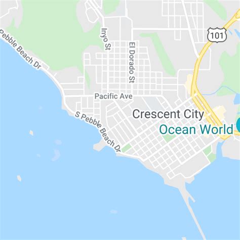 Crescent City California Things To Do Map