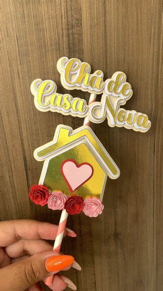 Topo De Bolo Cha De Casa Nova