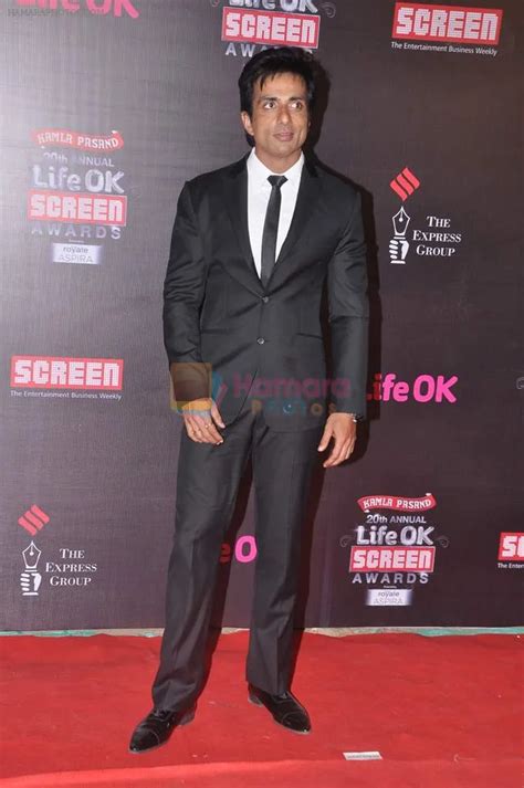 Sonu Sood At 20th Annual Life Ok Screen Awards In Mumbai On 14th Jan