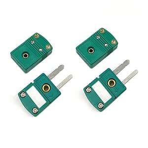 Cartnova® Mini K Type Thermocouple Connectors 2 Pack Male And Female