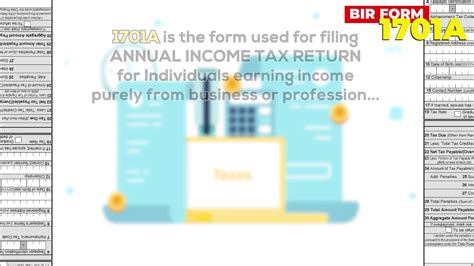 Steps On How To Fill Up Bir Form 1701a Using Ebirforms By Bir Revenue District Office 028